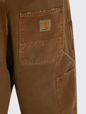 Carhartt Work In Progress Og Single Knee Wide-leg Cotton Denim Trousers With Logo - Brown