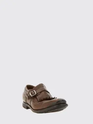 Church's Shangai Vintage Leather Monk Strap Shoes With Fringe
