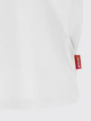 DIESEL® Crew Neck Cotton-blend T-shirt With Applied Logo