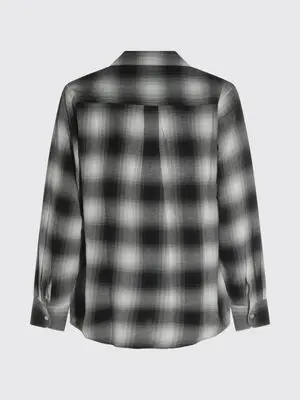 Carhartt Work In Progress Check Cotton Shirt With Cuban Collar - Black