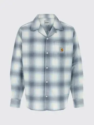 Carhartt Work In Progress Check Cotton Shirt With Cuban Collar