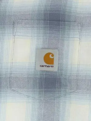 Carhartt Work In Progress Check Cotton Shirt With Cuban Collar