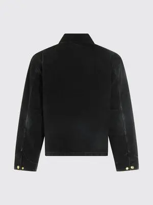Carhartt Work In Progress Og Arcan Cotton Zip-up Shirt Jacket With Patch Pockets - Grey