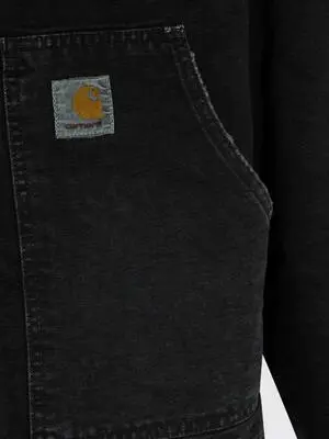 Carhartt Work In Progress Og Arcan Cotton Zip-up Shirt Jacket With Patch Pockets - Grey