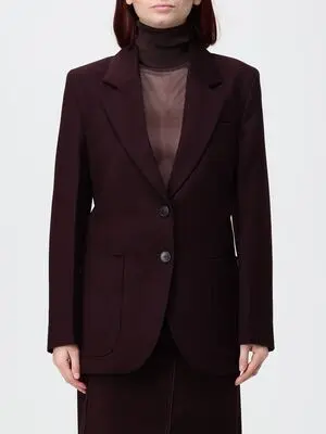 Victoria Beckham Victoria Victoria Beckham Single-Breasted Wool Blazer Red