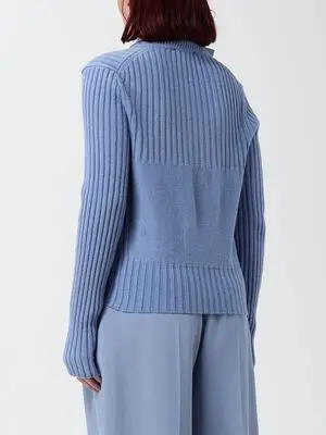 Victoria Beckham Ribbed Wool And Cashmere Zip Cardigan - Ocean