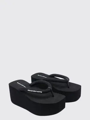 Alexander Wang Jenna Mesh Thong Wedge Platform Sandals