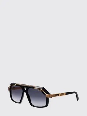 Cazal Aviator Sunglasses In Acetate With Double Bridge And Coloured Lenses - Black