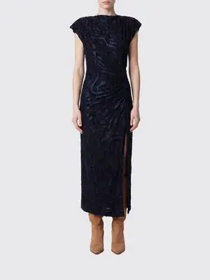 Isabel Marant Étoile Padded-shoulder Midi Sheath Dress - Blue