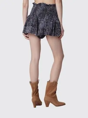Isabel Marant Étoile High-waisted Printed Silk Shorts