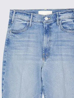MOTHER The Hustler Ankle Fray High-waisted Cropped Flare Jeans