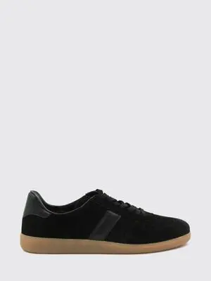 TOM FORD Suede Bovine Leather Low Top Sneakers With Rear Logo - Black