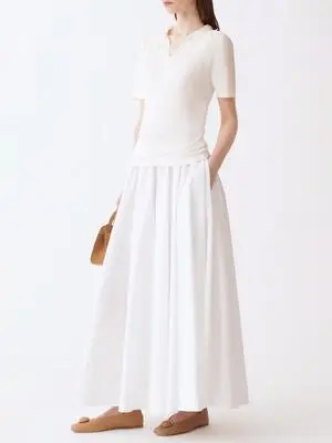Fabiana Filippi Lace Collar Polo Shirt