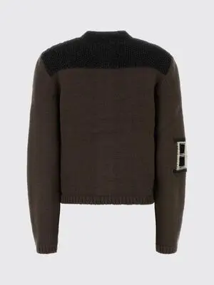 JW Anderson Slim Fit Embroidered Sheep Wool Cardigan