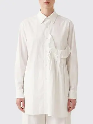 Y’s Shirt With Pleated Detail - White