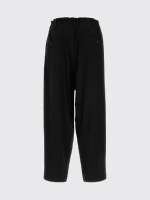 Y’s Wide Leg Trousers In Technical Fabric With Drawstring Waist