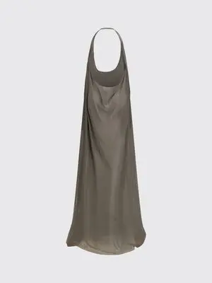 Rick Owens A-line Halterneck Silk Midi Dress