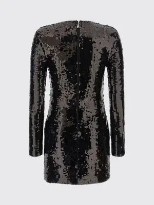 ROTATE BY BIRGER CHRISTENSEN All-over Sequin Embellished Long-sleeved Mini Dress - Black
