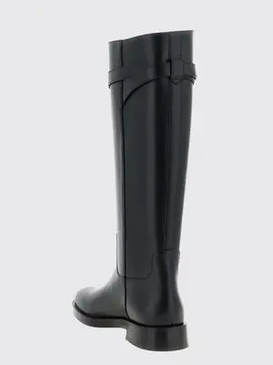 Valentino Garavani Knee-high Vlogo Signature Boots In Calfskin Leather