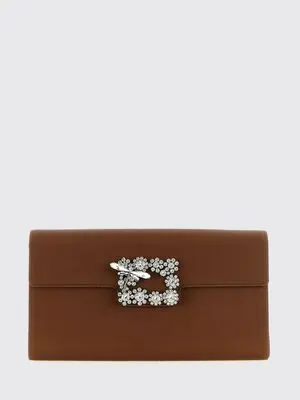 ROGER VIVIER Mini Satin Bucket Bag With Jewel Buckle