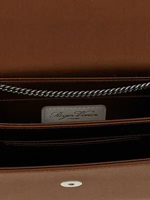 ROGER VIVIER Mini Satin Bucket Bag With Jewel Buckle