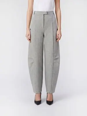 ROTATE BY BIRGER CHRISTENSEN Baggy Wide-leg Trousers In Viscose Blend