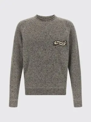 Dsquared2 Wool Blend Crew Neck Jumper With Embroidered Logo - Grey