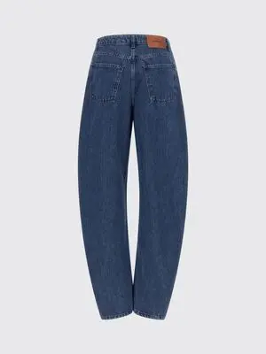 ROTATE BY BIRGER CHRISTENSEN High-waisted Baggy Jeans In Organic Cotton Denim - Blue