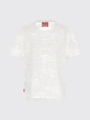 DIESEL® Crewneck T-shirt In Stretch Cotton Blend With Contrast Logo
