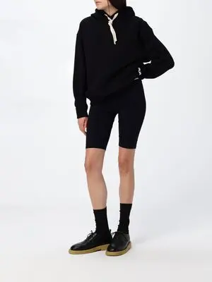 JIL SANDER Relaxed-fit Cotton Hoodie With Drawstring Hood And Contrast Logo - Grey