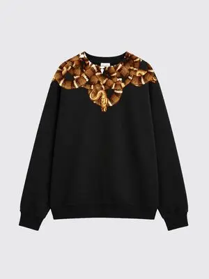 COUNTY OF MILAN Cotton Crew Neck Sweatshirt With Graphic Print - Black