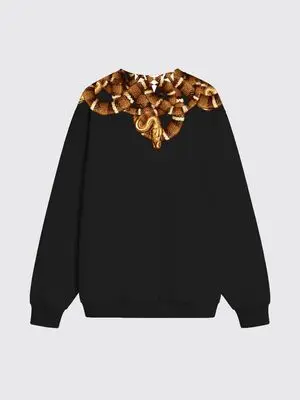 COUNTY OF MILAN Cotton Crew Neck Sweatshirt With Graphic Print - Black