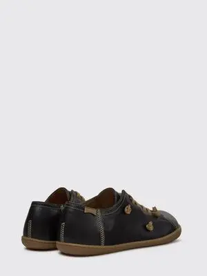 Camper Leather Slip-on Trainers With Embroidered Detail