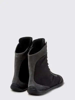 Camper Two-tone Peu Path+ Ankle Boots In Leather And Recycled Pet With Side Zip