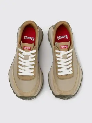 Camper Drift Trail Suede Low-top Trainers With Vibram Sole - Beige