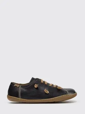 Camper Grained Leather Slip-on Trainers - Black