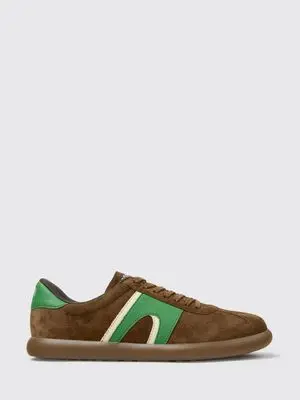 Camper Pelotas Soller Suede Low-top Sneakers With Contrasting Logo - Brown