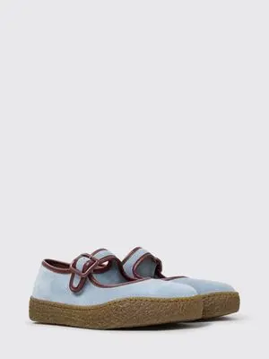 Camper Peu Terreno Suede Mary Jane Shoes With Adjustable Strap - Blue