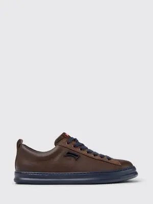 Camper Runner Low-top Sneakers In Natural Grained Leather With Xl Extralight Sole - Brown