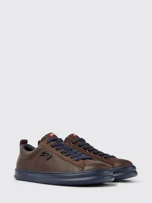Camper Runner Low-top Sneakers In Natural Grained Leather With Xl Extralight® Sole