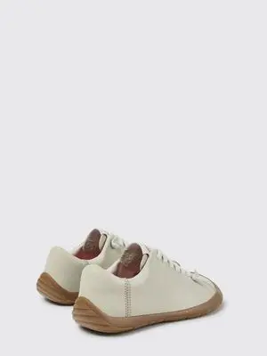 Camper Peu Path+ Smooth Leather Slip-on Sneakers With Elastic Laces - Beige