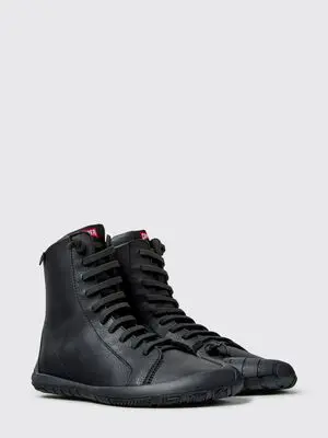 Camper Outdoor Smooth Calfskin Boots With Side Zip