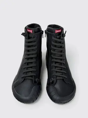 Camper Outdoor Smooth Calfskin Boots With Side Zip
