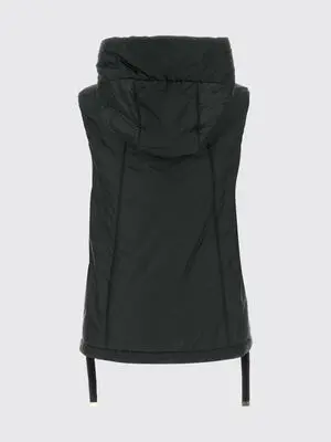 Max Mara Padded Technical Fabric Vest With Hood And High Neck - Green