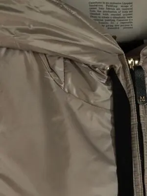 Max Mara Padded Technical Fabric Vest With Drawstring Hood - Sand