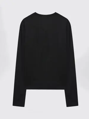 TOTEME Dropped-shoulder Long-sleeve Lyocell-cotton Blend T-shirt