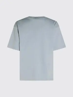 DIESEL® Crewneck Cotton T-shirt With -effect Oval D Logo - Dust