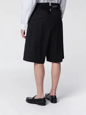NAMACHEKO High-waisted Tailored Cotton Shorts With Belt Loops