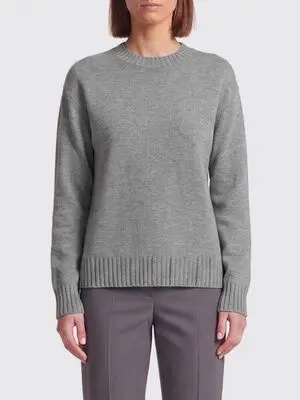 Fabiana Filippi Virgin Wool, Silk, And Cashmere Crewneck Jumper With Monili - Grey