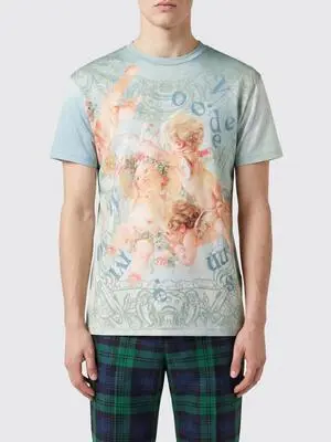 VIVIENNE WESTWOOD Slim Fit Cotton T-shirt With Graphic Print And Lettering Logo